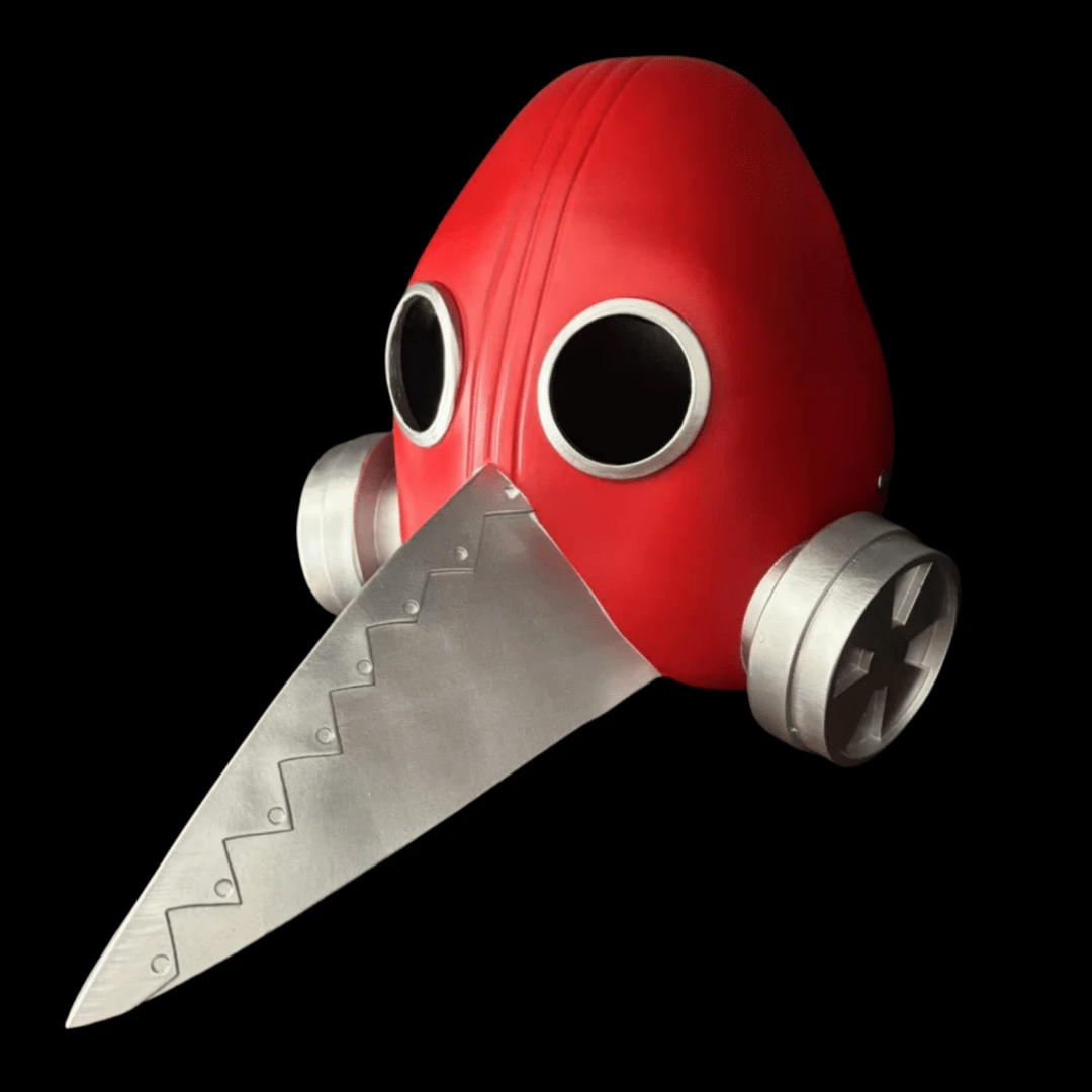 Handmade Resin Halloween Bird Beak Cosplay Violent Demon Red Mask ...