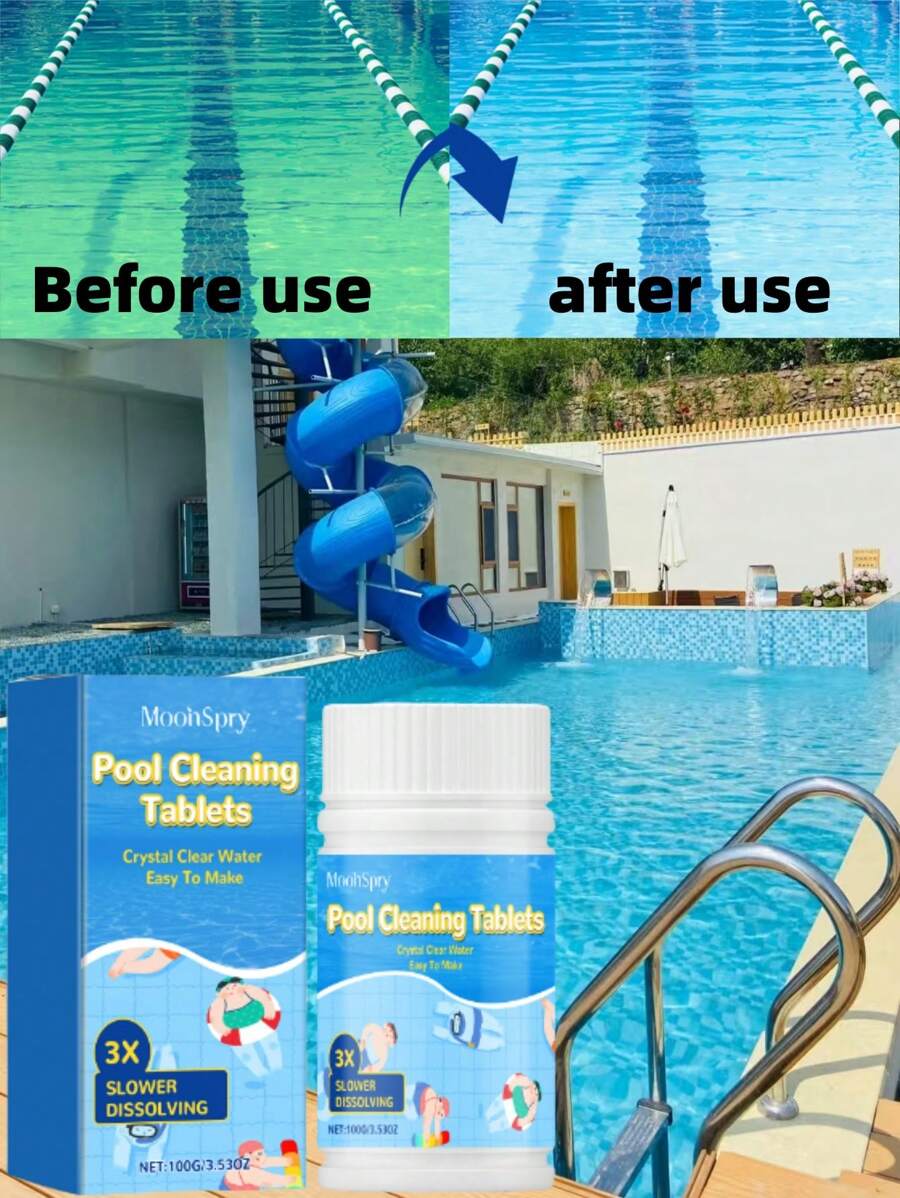 Pool Water Clarifier, Deodorizer, Stain Remover - Multi-Purpose Pool ...