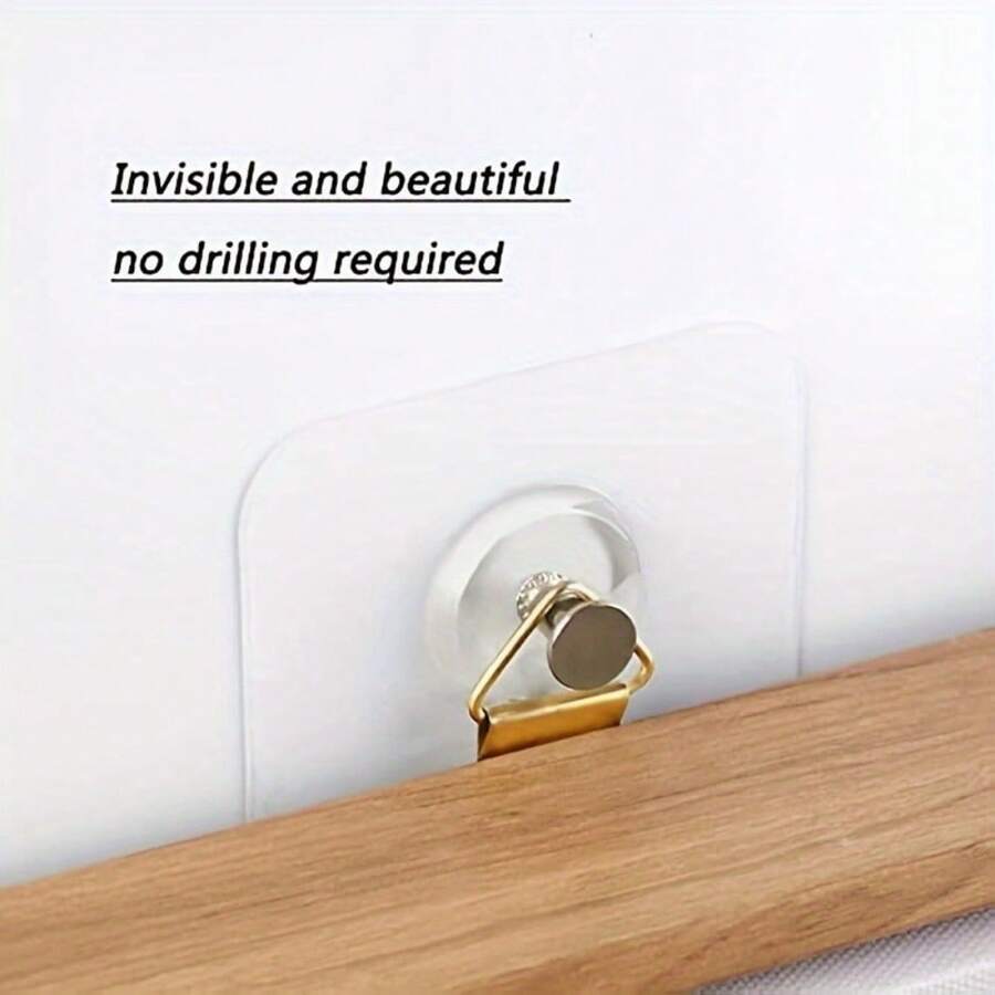 10 Pcs Heavy-Duty Self-Adhesive Wall Hooks, 13lb Capacity, No Nails ...