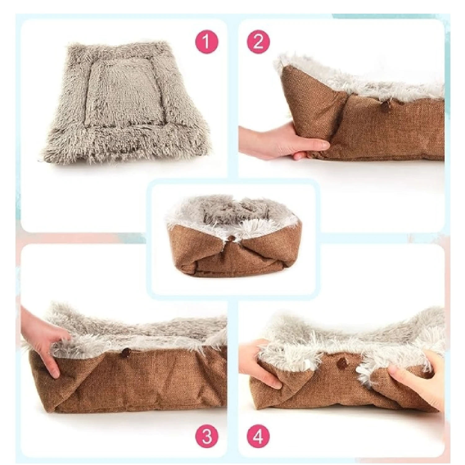 Cat Bed Small Dog Bed, Self Warming Cat Beds Self Heating Cat Dog Mat ...