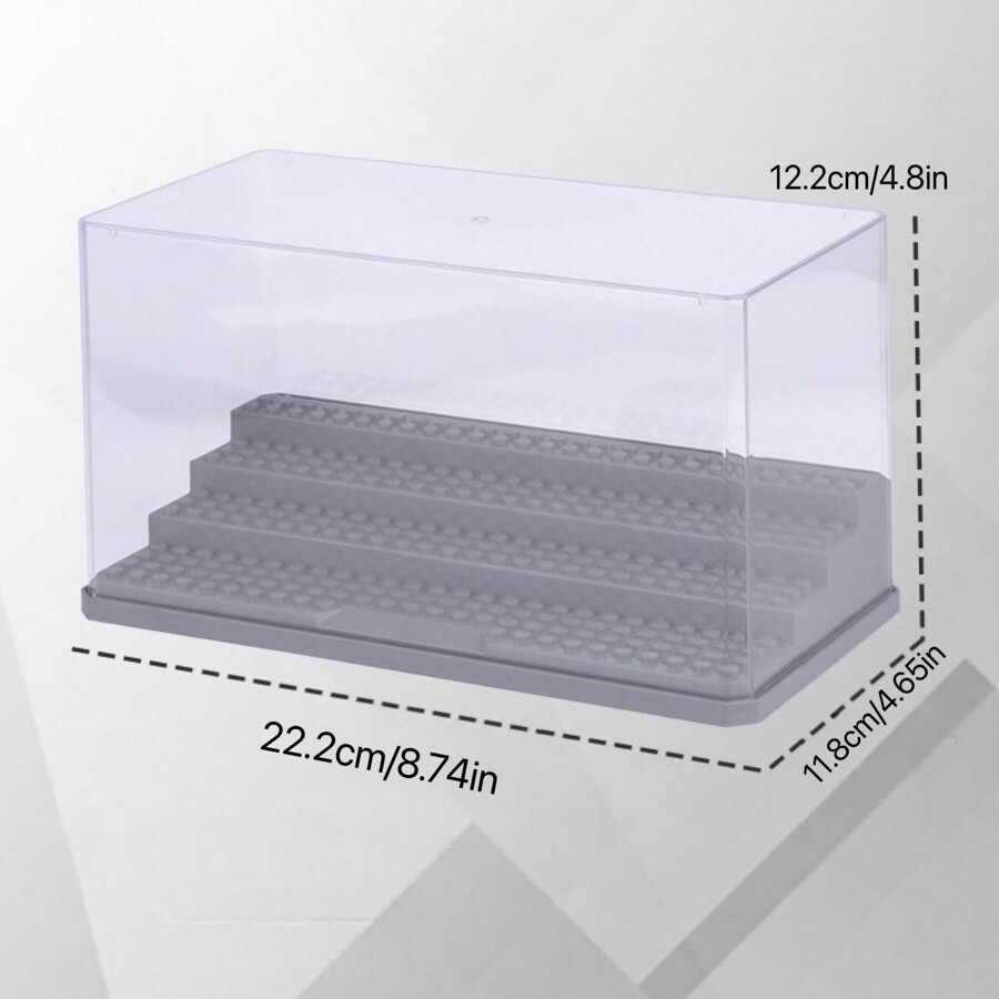 Stackable Brick Minifigure Display Case With Base - Collection Storage ...
