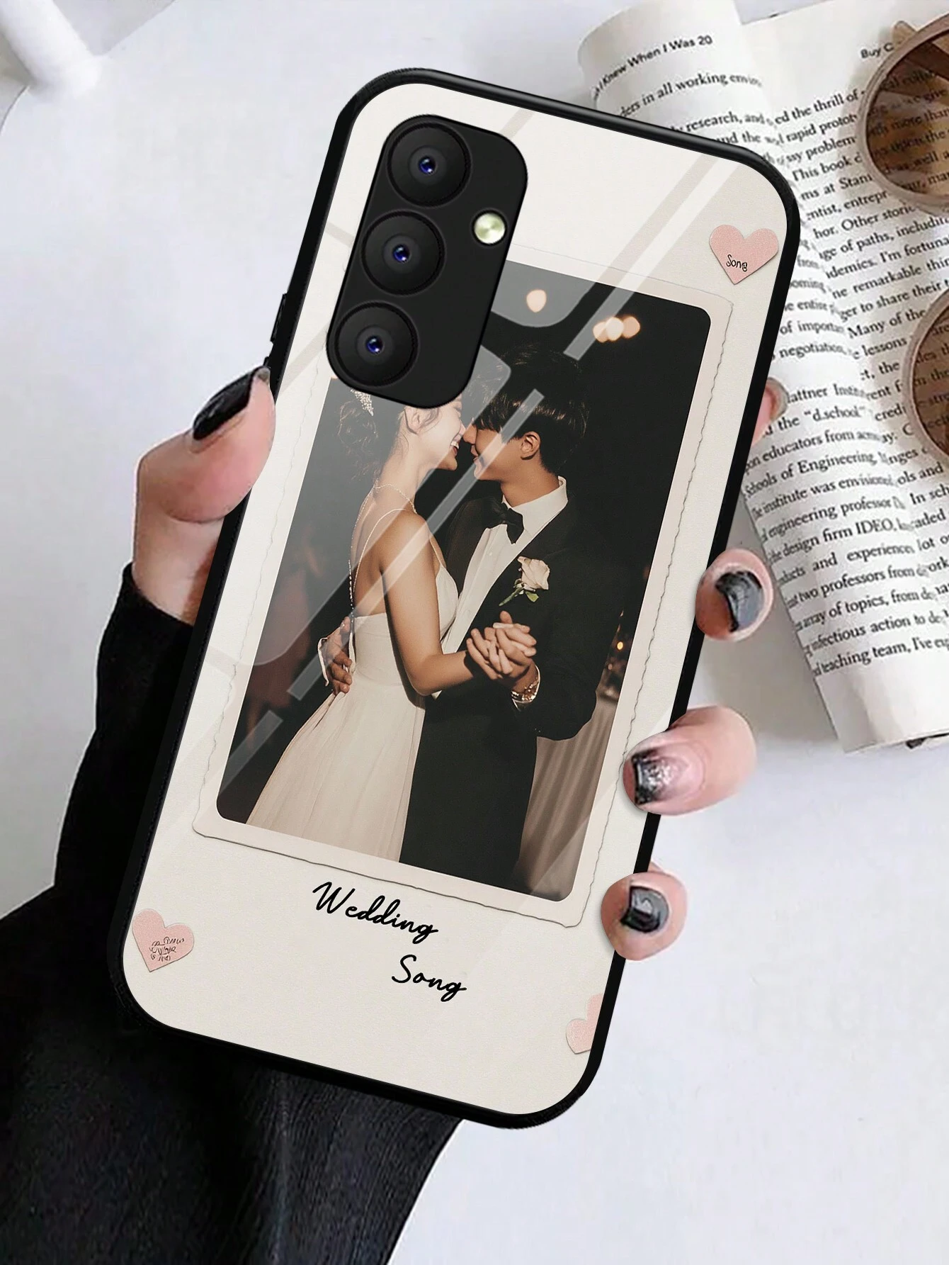 1pc Customized Full Moon High-Definition Glass Phone Case Suitable ...