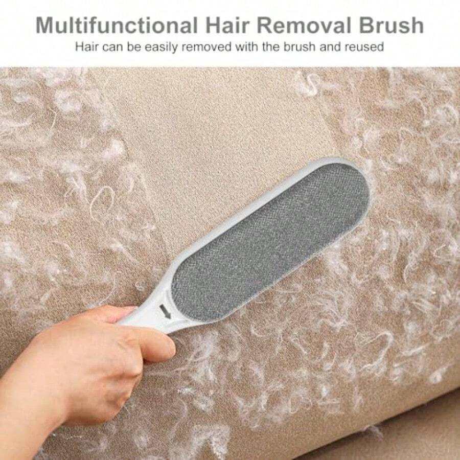 Pet Hair Remover Lint Brush Self-Cleaning Blue Reusable Fluff Remover ...