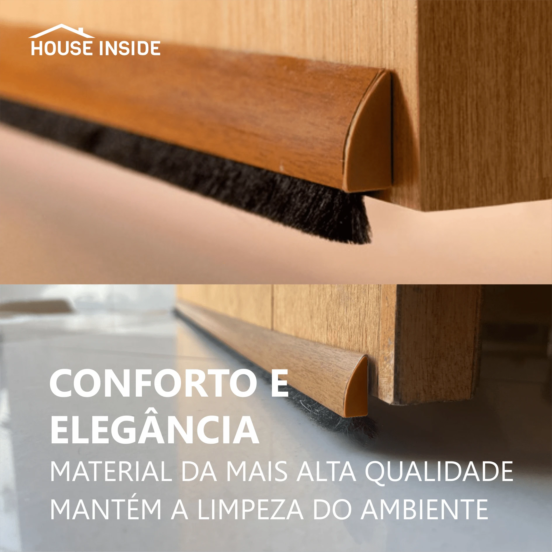 Door Seal Protector Squeegee Brush 80cm Adhesive - Against Insects ...