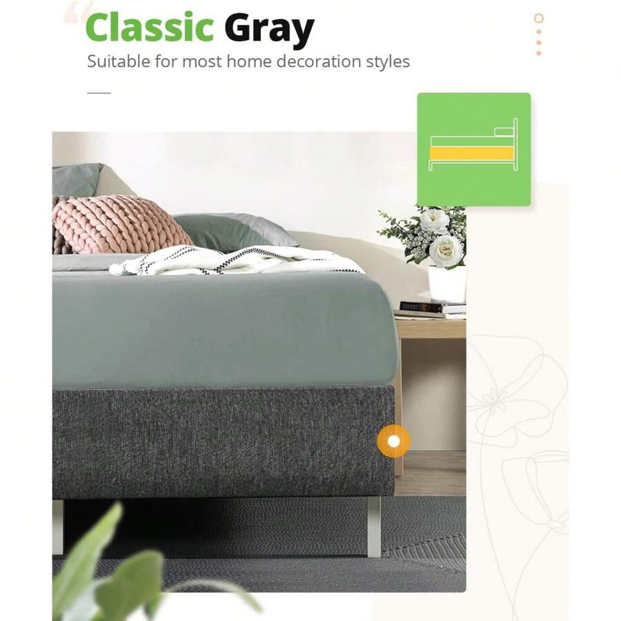 King Box Spring, 9 Inch Metal Box Spring King Size, Heavy Duty Mattress ...