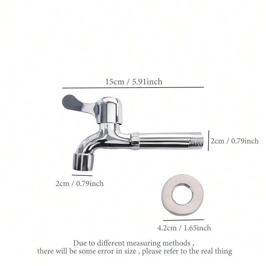 1pc - Built-In Washing Machine Faucet, Wall-Mounted Copper Washing ...