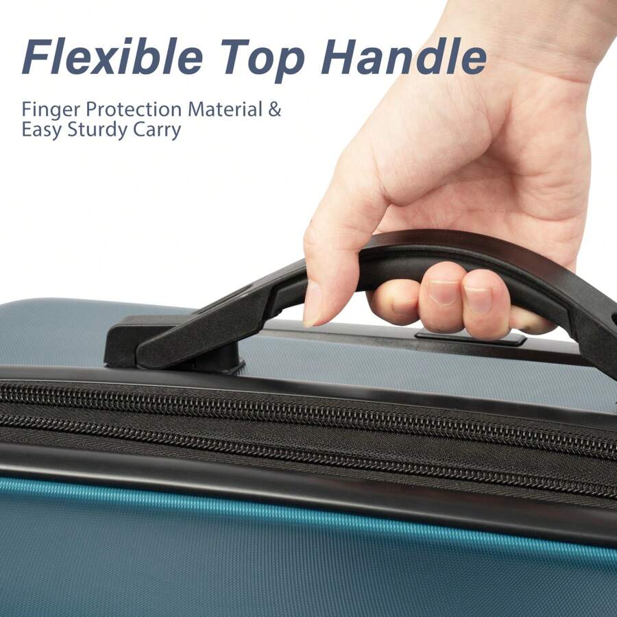 Merax Luggage With TSA Lock Spinner Wheels Hardside Expandable Luggage ...