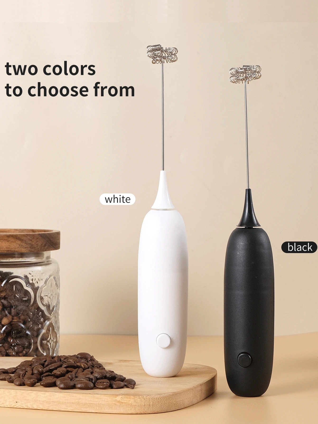 Milk Frother, Household Electric Milk Frother, Coffee Stirrer, Milk Lid ...