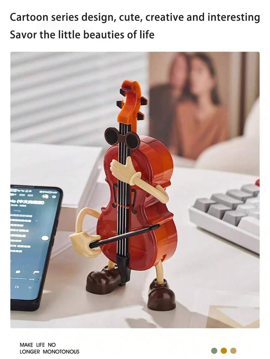 Creative Guitar & Cello Music Box, Home Bedroom Office Decor ...