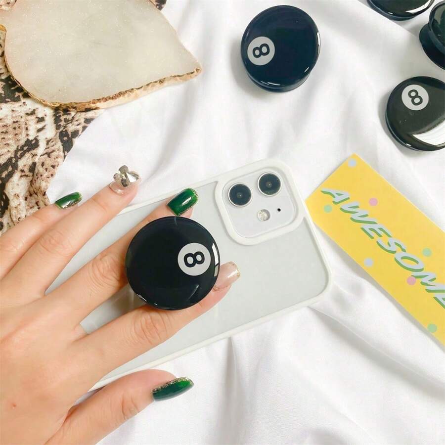 Billiard Black Eight-Drop Glue Mobile Phone Airbag Holder Adhesive ...