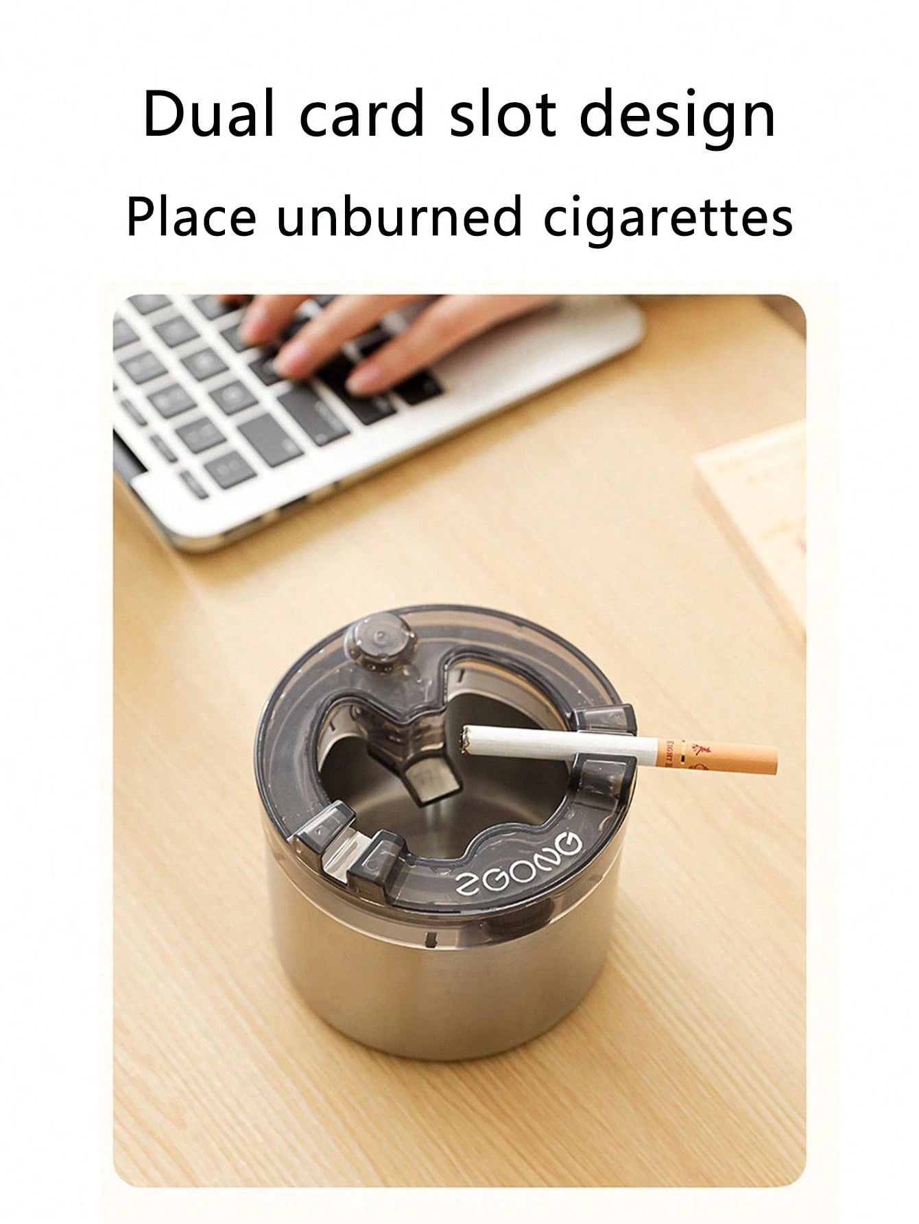A Desktop Ashtray With A Water Tank, Automatic Smoke Extinguishing And ...