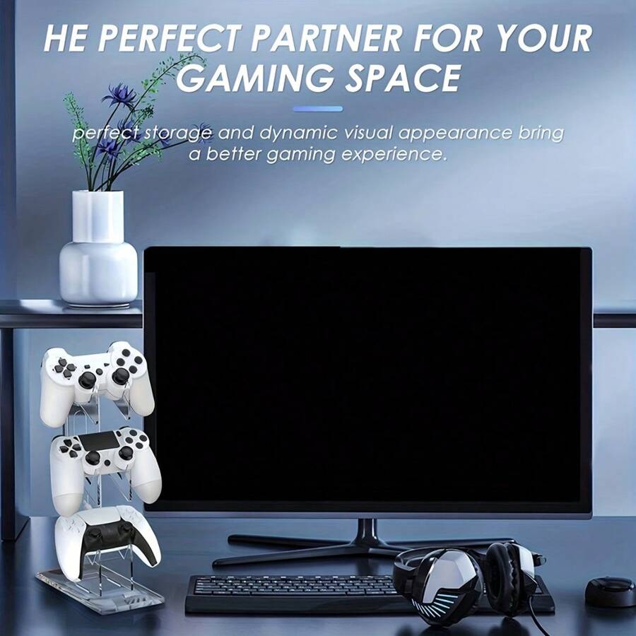 Universal 3-Tier Controller And Headset Stand, Game Accessories Fit For ...