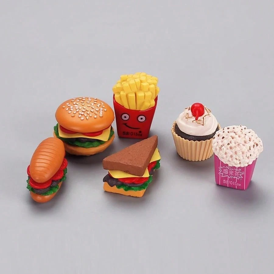 Fun Homely Mini Cheeseburger Meal With French Fries, Miniature ...