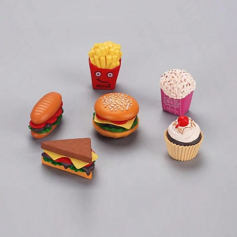 Fun Homely Mini Cheeseburger Meal With French Fries, Miniature ...