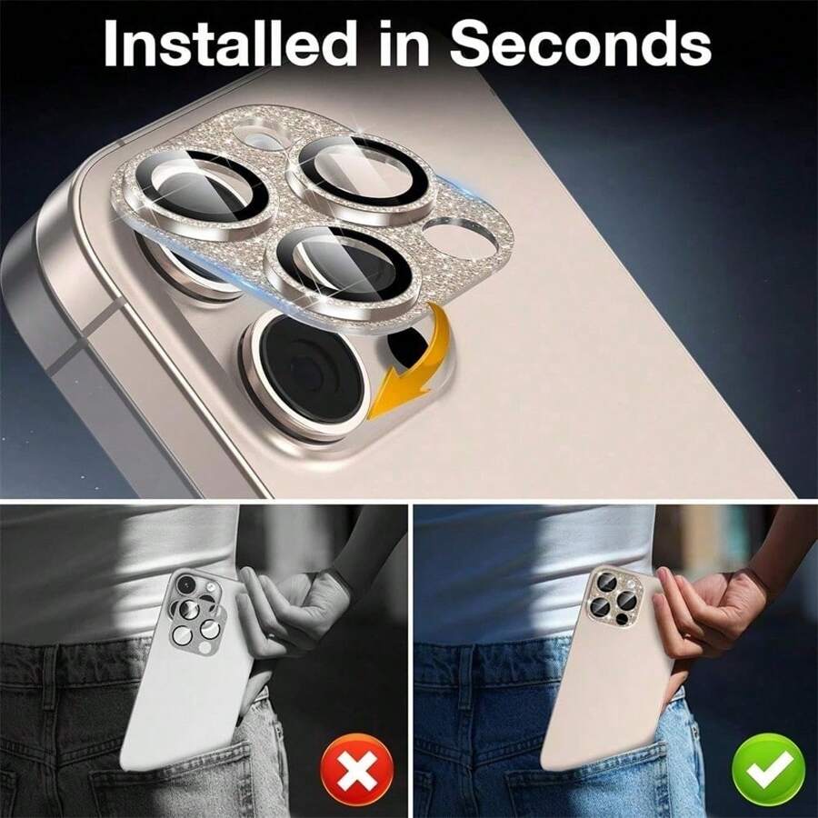 Compatible With IPhone Camera Lens Protection Film, [4th Generation New ...