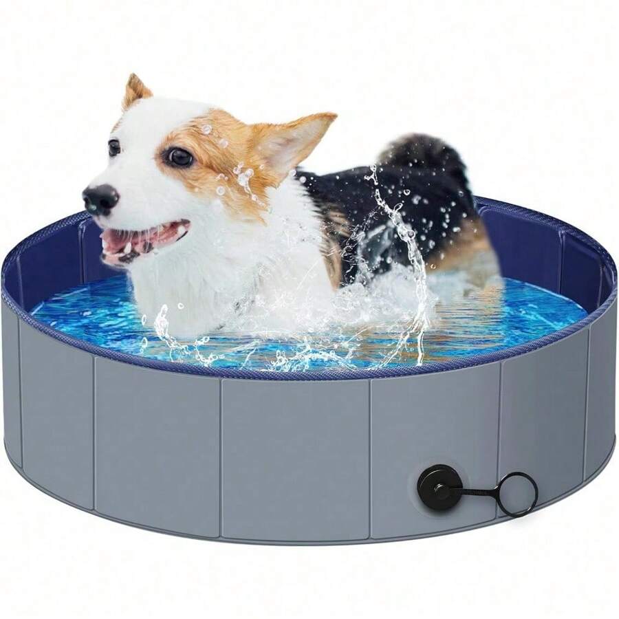Dog Pool For Large Dogs, Kiddie Pool Hard Plastic, Dog Tub For Large ...