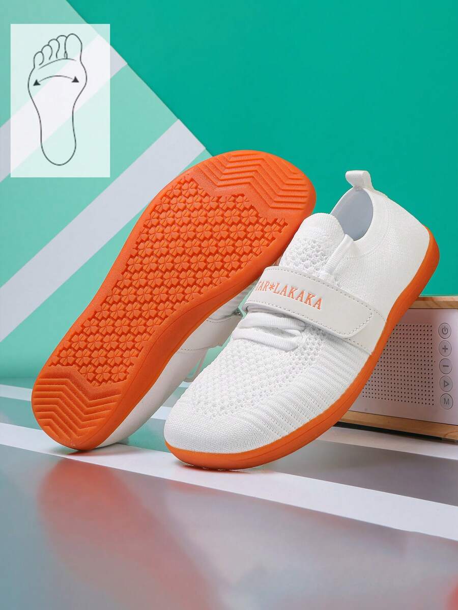 Unisex Wide Flat Bottom Sneakers, Wear-Resistant & Non-Slip Rubber ...