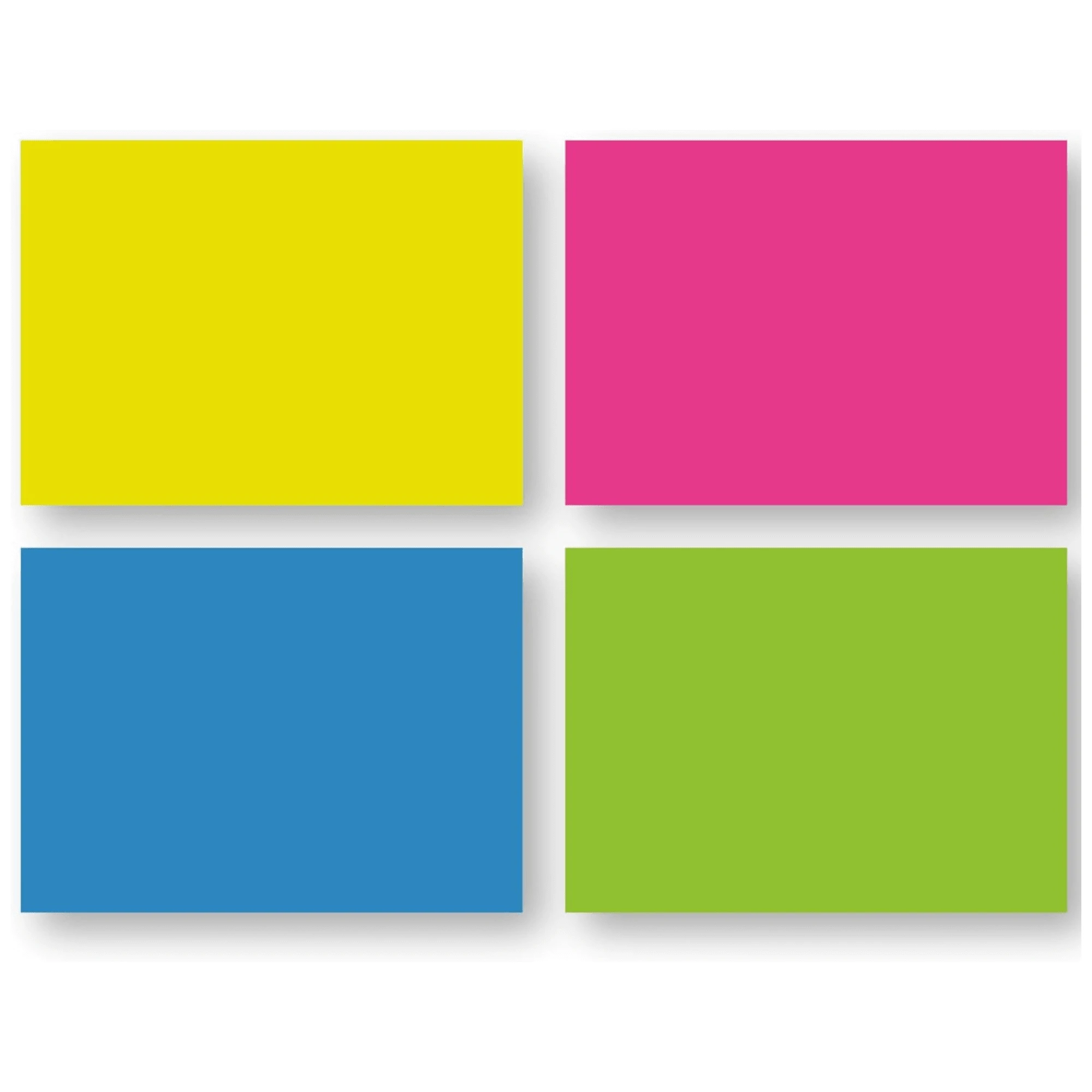 Kit Combo 2 Un Bloco De Notas Neon 38x50mm Bloco Adesivo Anotações ...