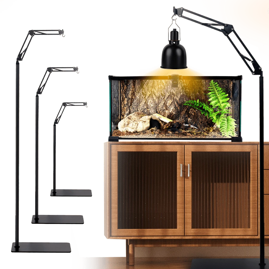 Reptile Lamp Stand Reptile Light Stand, Height Adjustable (7.7inch To ...