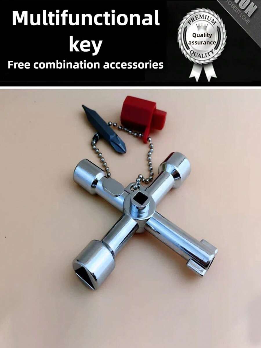 1pc Four-In-One Multi-Function Key Wrench Electric Elevator Electric Control Cabinet Valve Inner ...