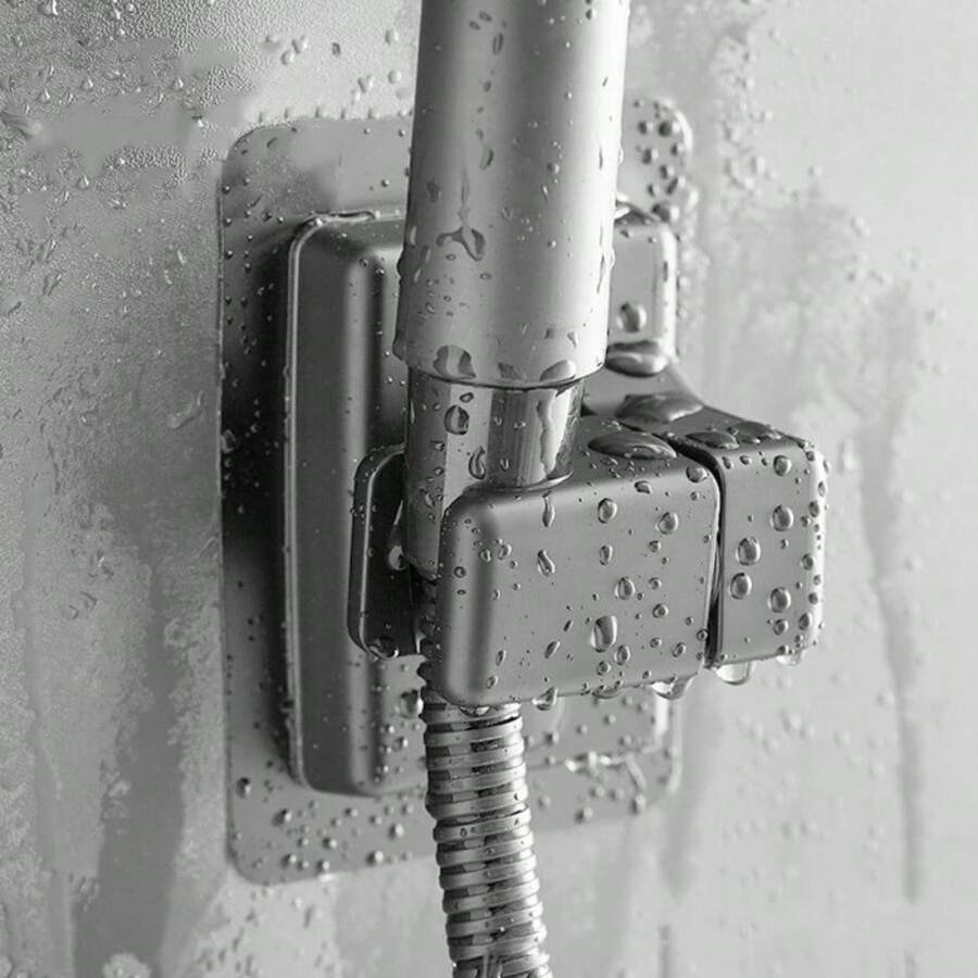 Non Drilling Bathroom Handheld Shower Bracket, ABS, Adjustable, Wall ...