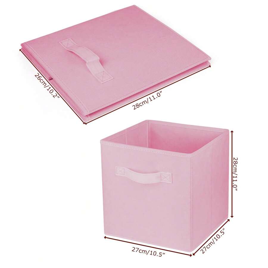 1/3 Pcs Storage Cubes, 10.5 Inch Collapsible Storage Bins, Fabric ...