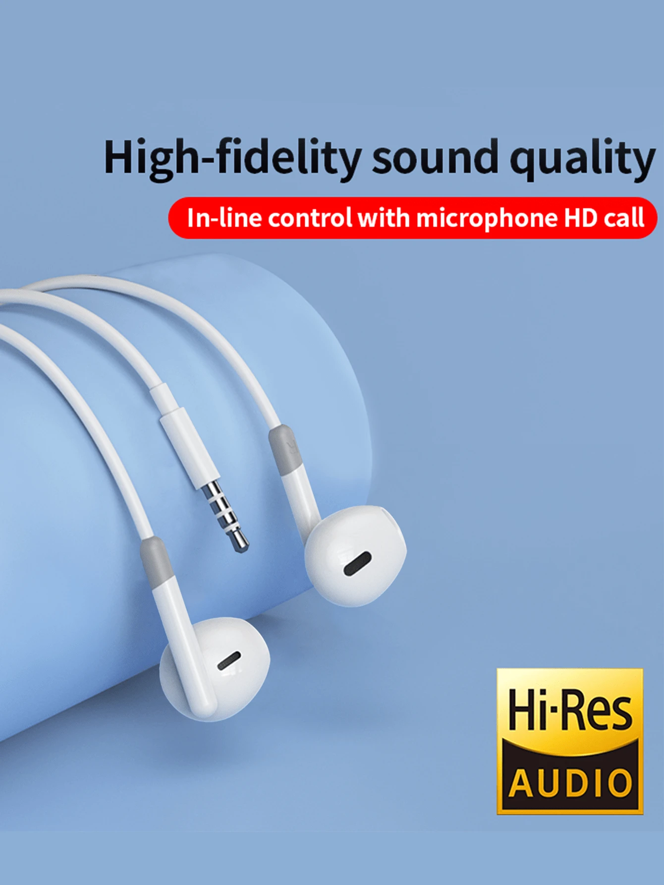 Corded Headphones For Calls And Music 3 Plugs, USB C Headphones And 3.5 ...