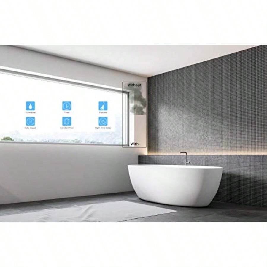 100mm Intelligent Extractor Fan With Humidistat Timer And Data Logger ...