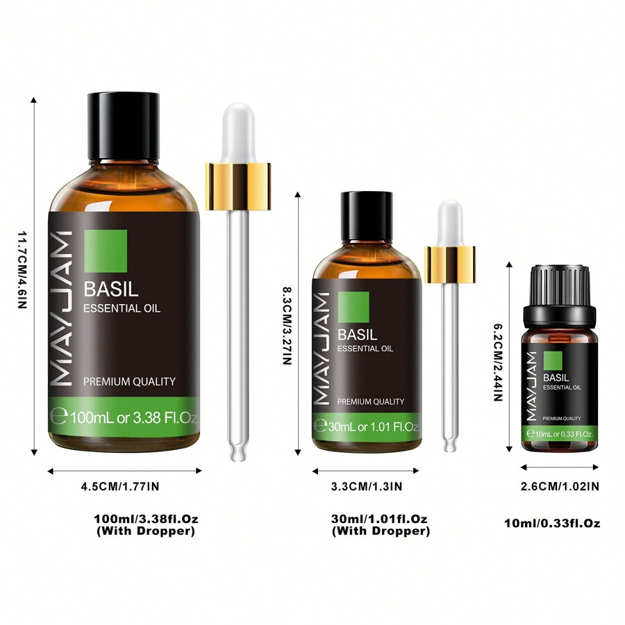 Essentiële olie van basilicum 10/30/100 ml, MAYJAM 1 st. Premium ...