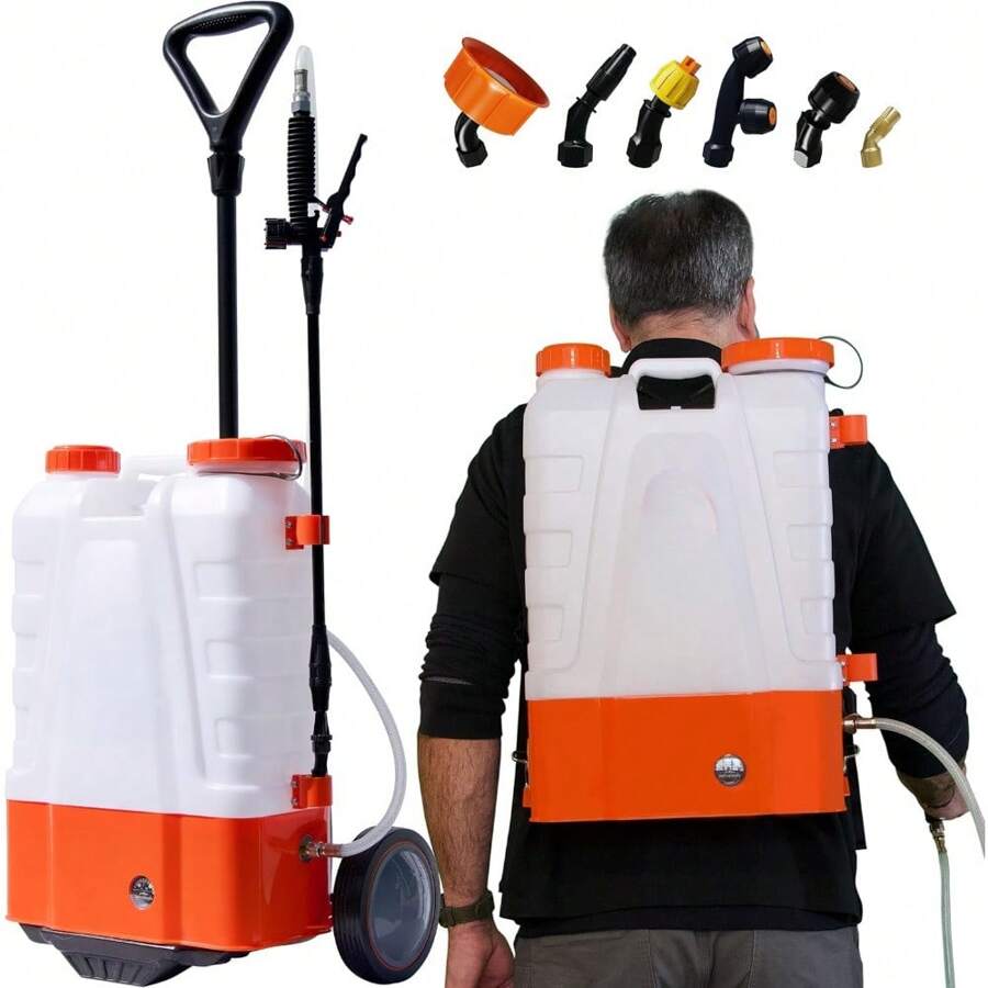 Backpack Sprayer With Cart - Wheeled Cart Sprayer - Wand, Wide Mouth ...