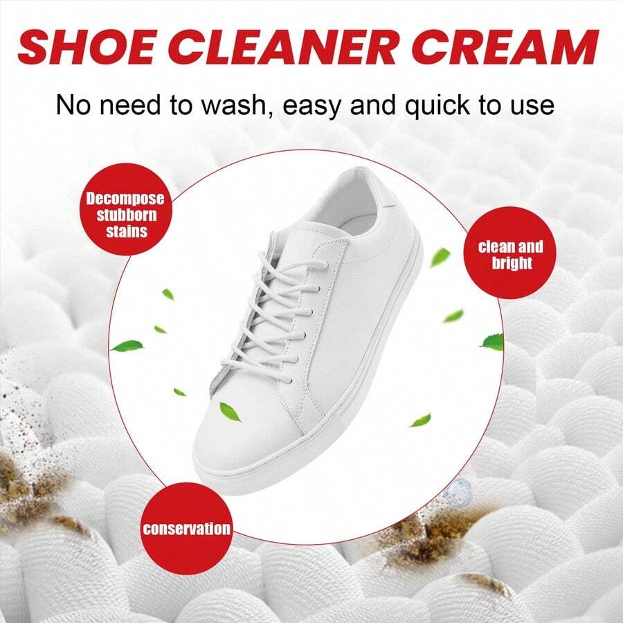 Shoe Cleaner Kit - Shoe Cleaning Cream For Whitening & Removing Dirt ...