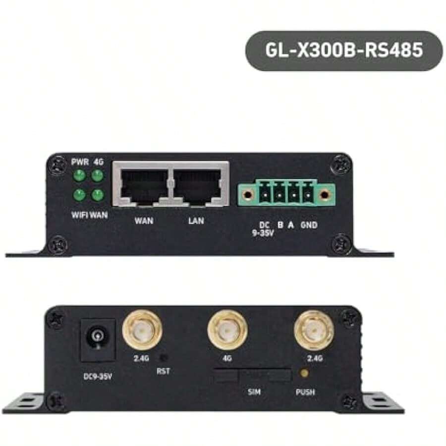 GL-X300B 4G LTE VPN Industrial Wireless Gateway External Full-Band 4G Antennas Hardware Watchdog ...