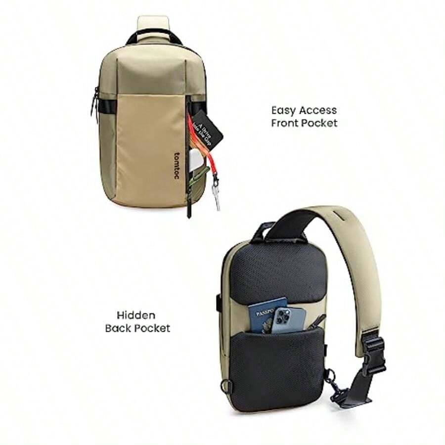 Compact E Sling Bag For 13-Inch IPad Pro M4 IPad Air M2 2024 Minimalist Chest Shoulder Crossbody ...