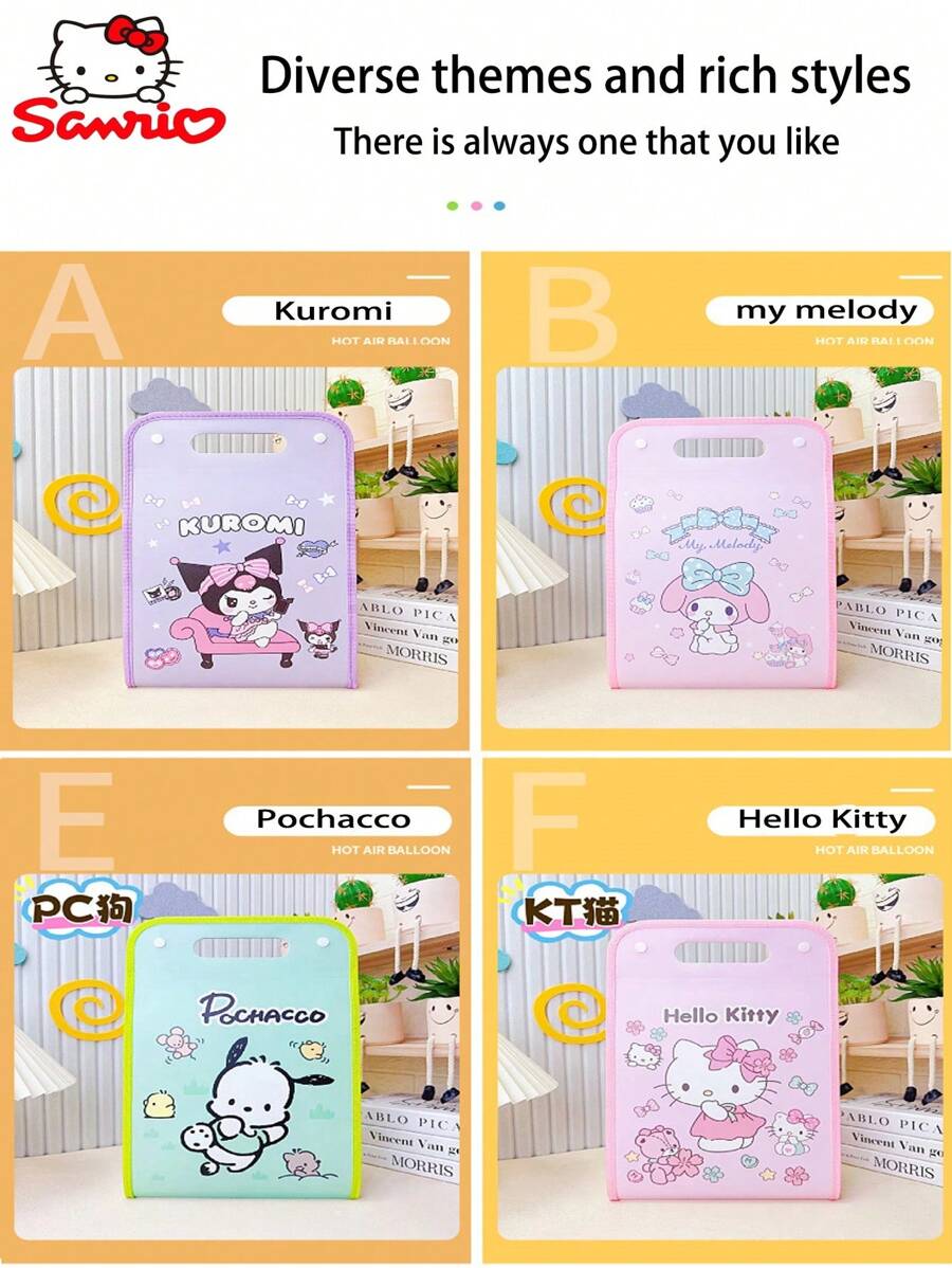 Sanrio Dossier portable A4 Sanrio, sac de rangement pour documents d ...