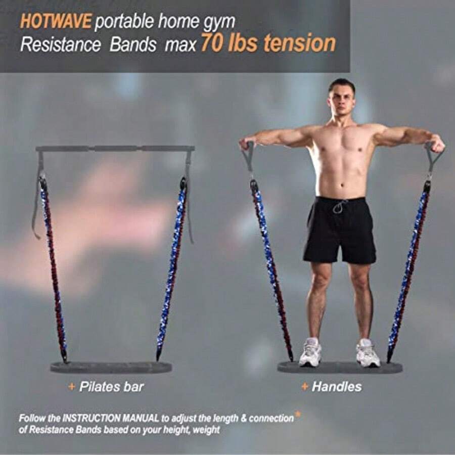 Portable Exercise Equipment 16 Gym Accessories 20 In 1 Push Up Board ...