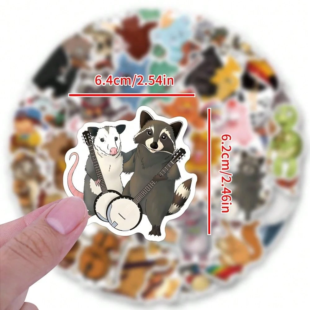 50PCS Animal Concert Stickers Aesthetic Vinyl Stickers Decals Scrapbook ...