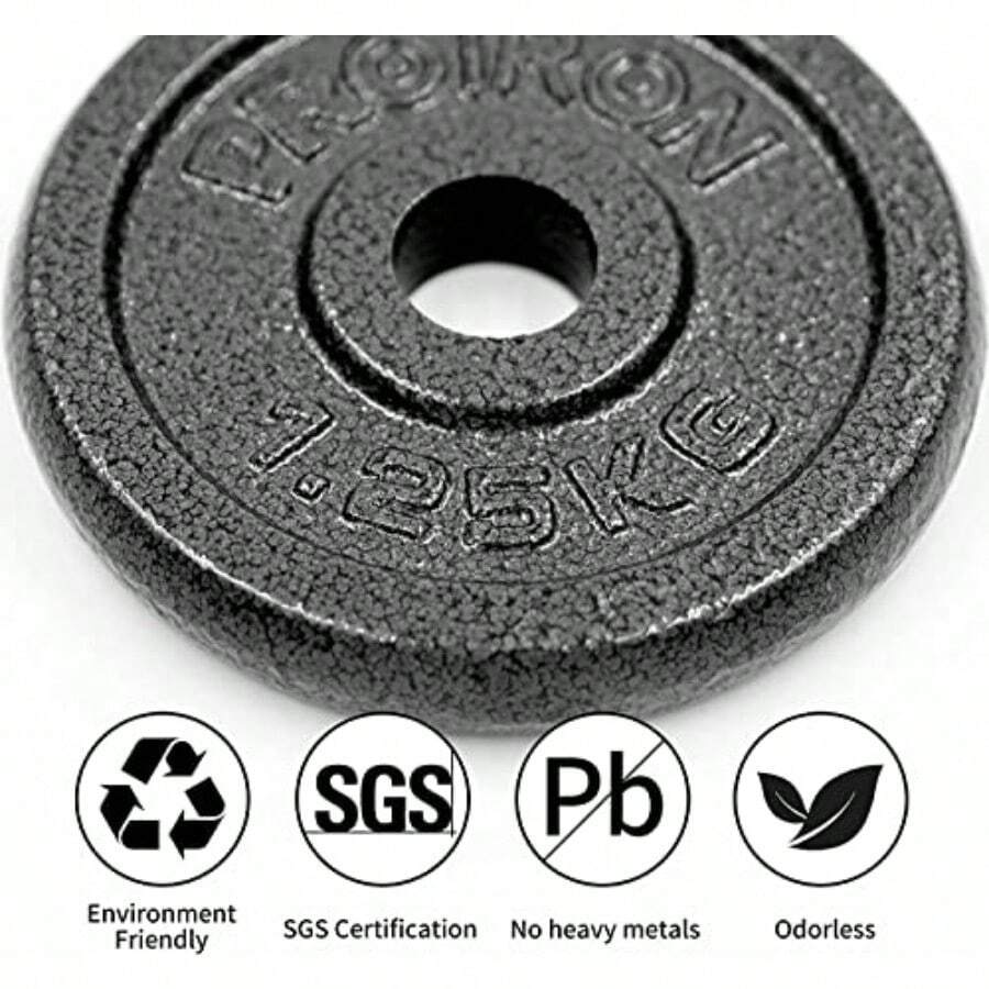 Cast Iron Weight Plates 1 Inch Barbell Plates 1.25kg 2.5kg 5kg 10kg ...