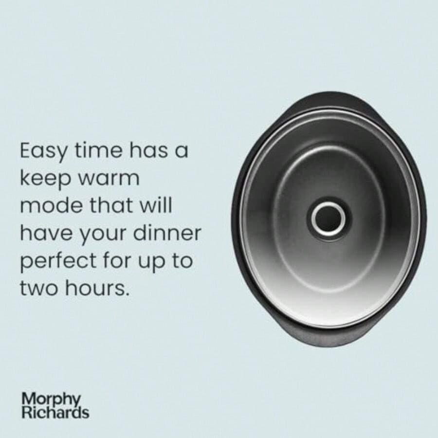 3.5L Automatic Heat Settings Slow Cooker Keep Warm Mode Hob Proof ...