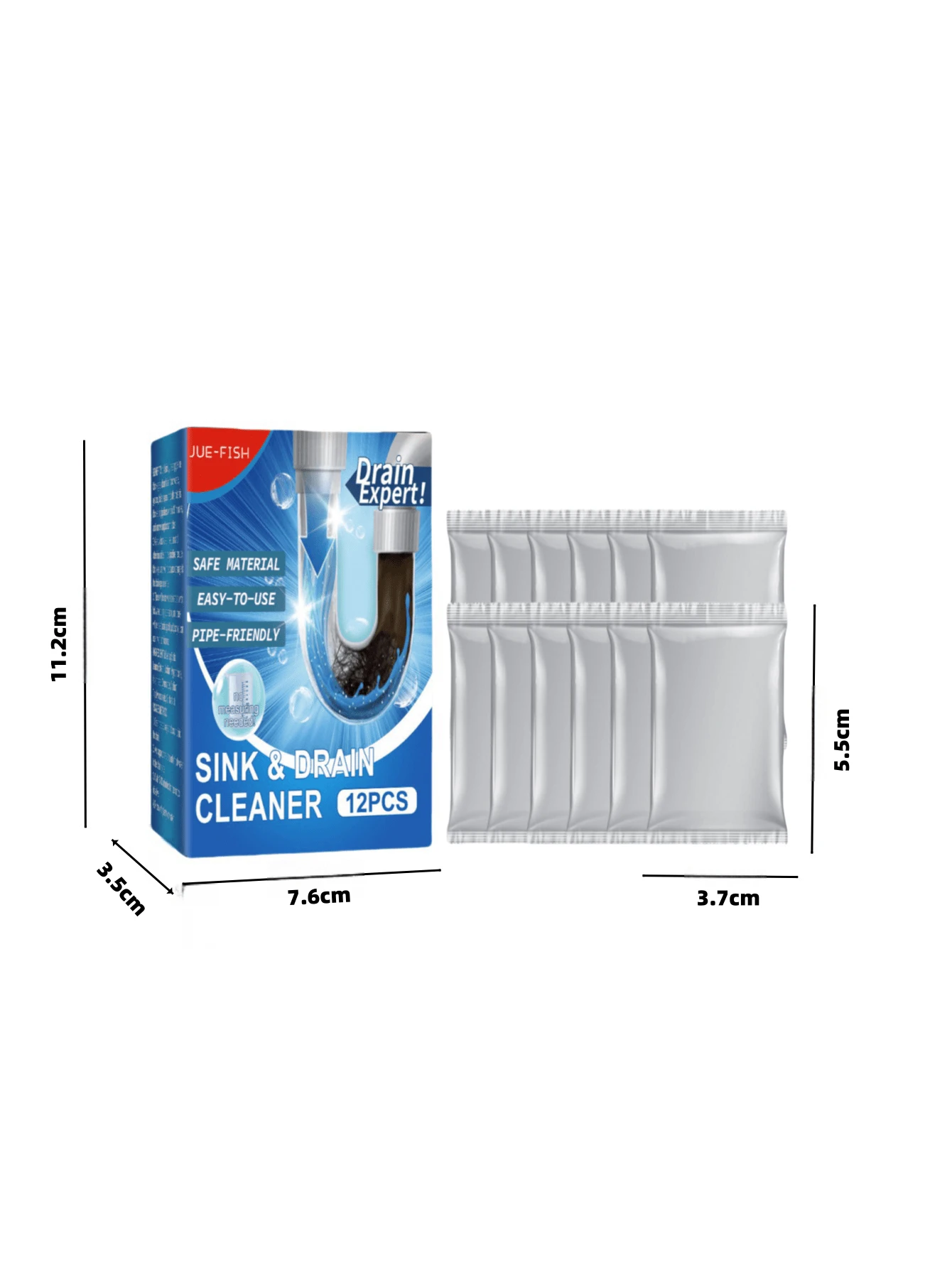 Toilet & Kitchen Drain Clogging Remover, Odor Eliminator & Cleaning ...