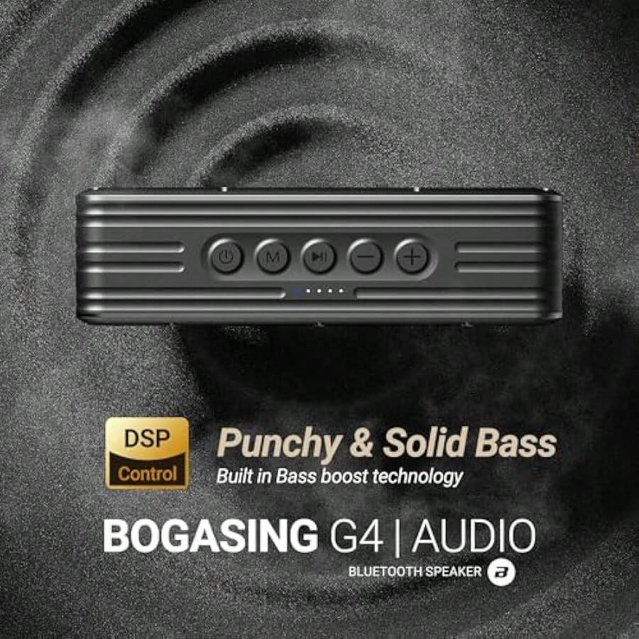 BOGASING G4 Bluetooth Speaker Portable Wireless Speakers 50W Sound Deep ...