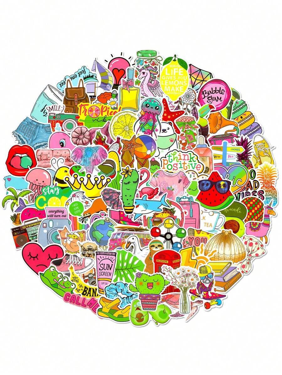 100 Cute And Original Graffiti Stickers Make Your Design No Longer ...