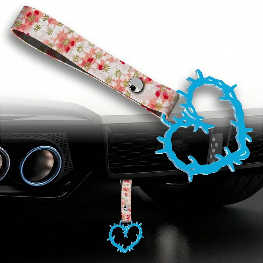 Stay Tuned Performance Baby Blue JDM Cute Barbwire Heart Style ...