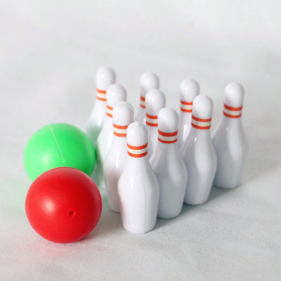 12pcs/Set Mini Bowling Set, Mini Bowling Balls, Realistic Bowling Balls ...