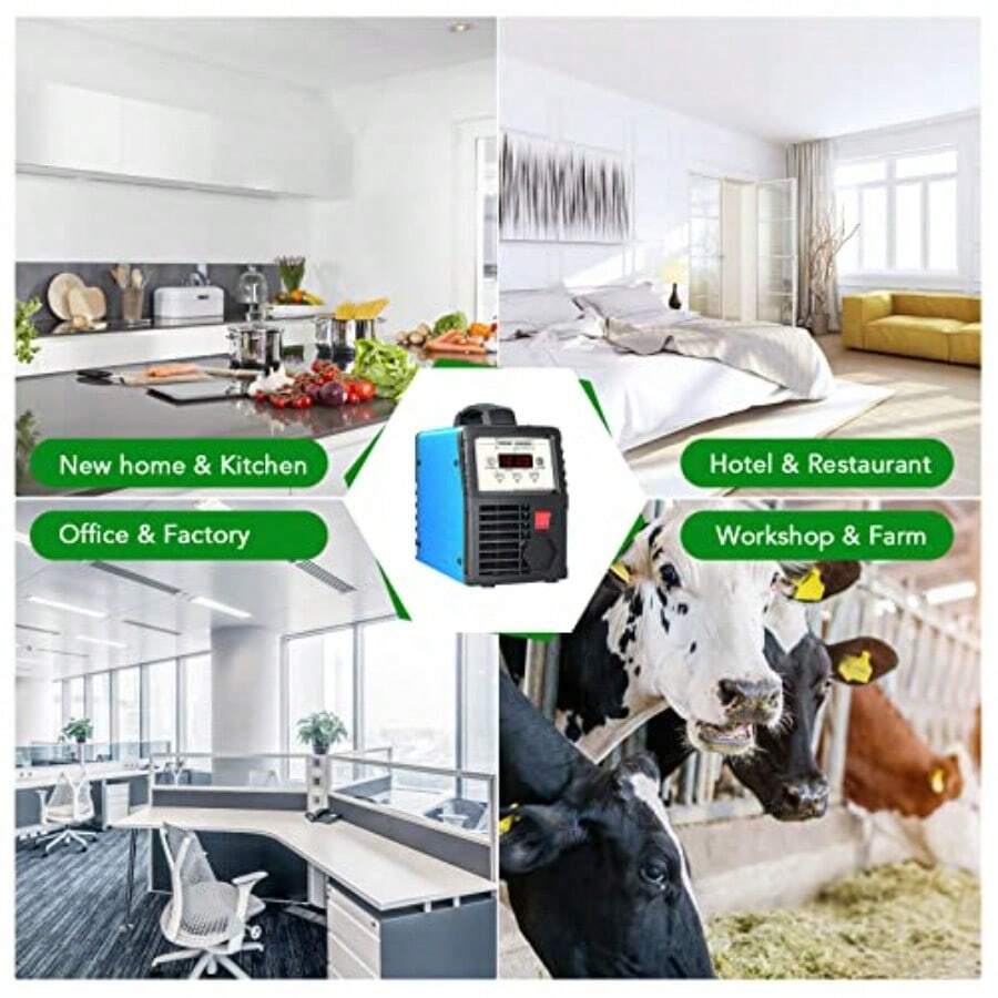 10000 Mg_h Industrial Air Purifier Ozone Generator High Capacity O3 Machine Home Ionizer Odor ...