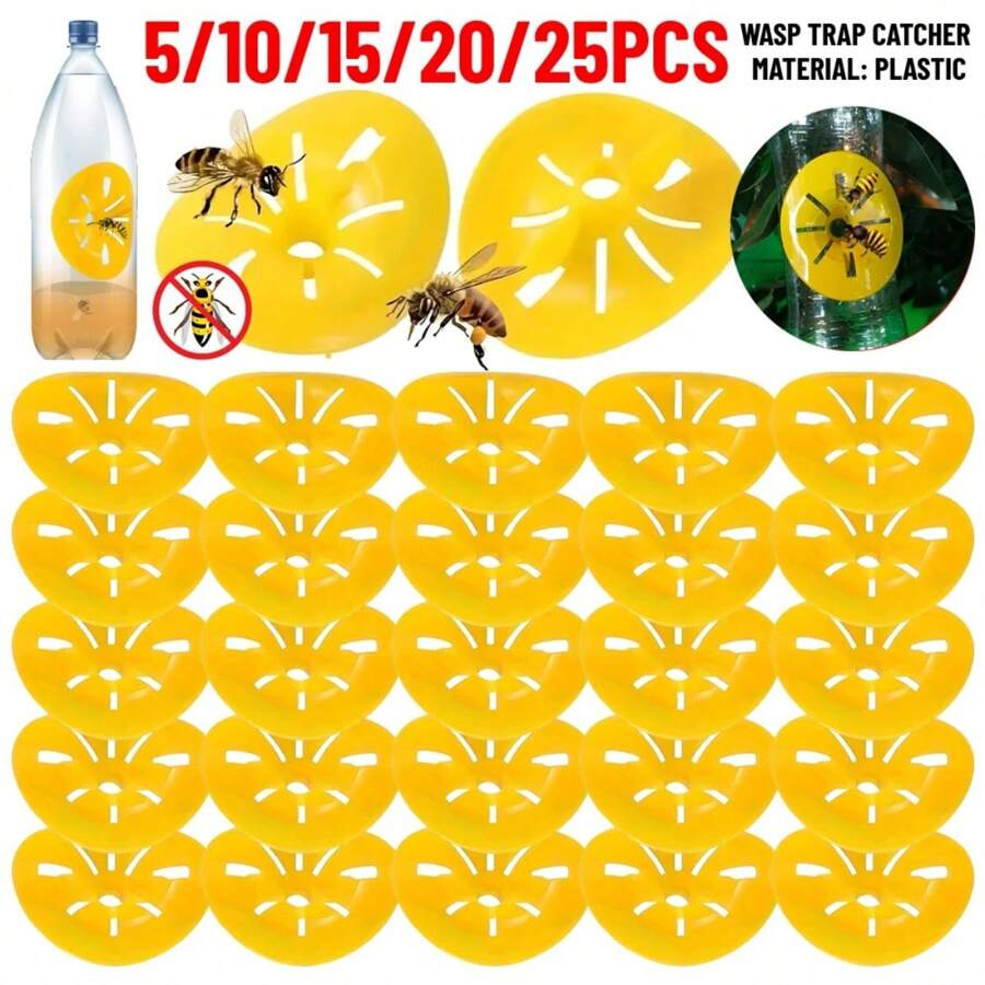 Reusable Bee Catcher Flower Shaped Flying Insects Funnel Pest Wasp Trap ...