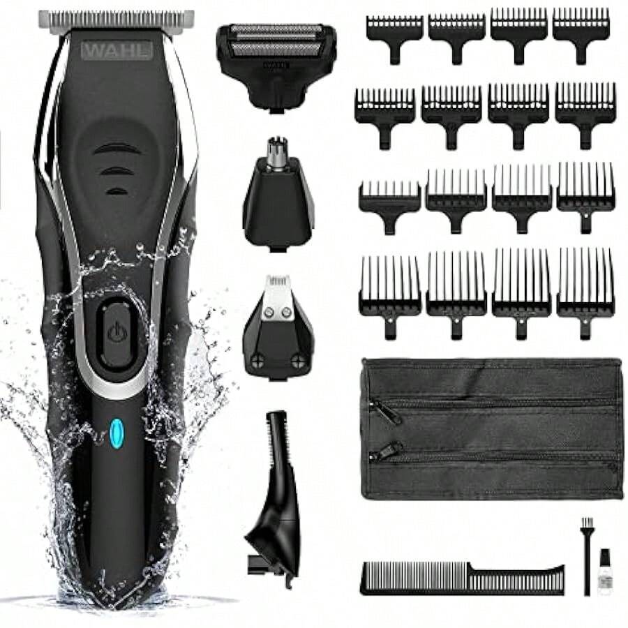 Wahl Aqua Blade 10 In 1 Multigroomer Eyebrow Attachment Beard Trimmers ...