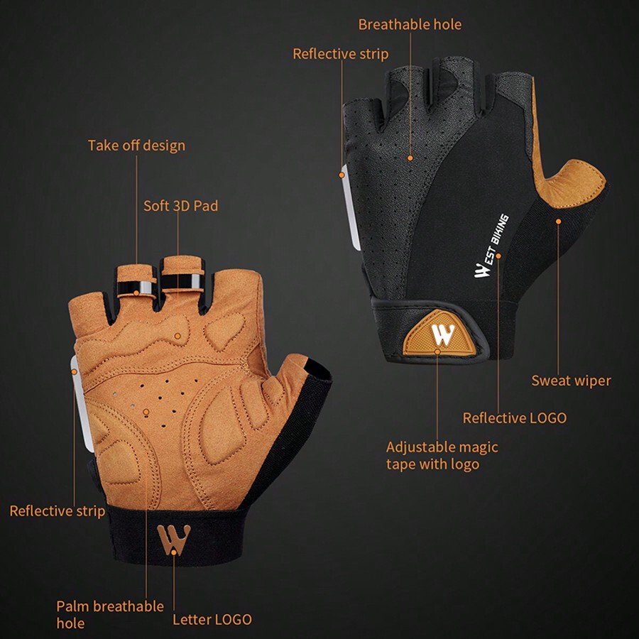 Professional Glove With Palm Cushioning Cycling Bike Sports Original | Mode en ligne | SHEIN FRANCE
