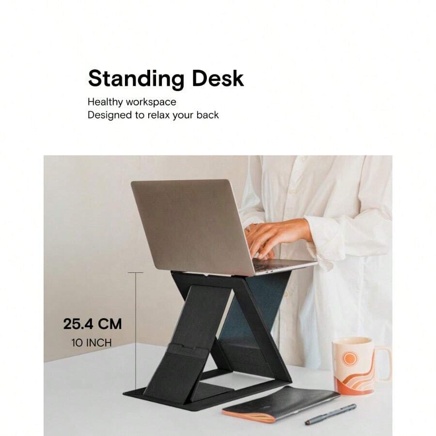 MOFT Z Laptop Stand For Desk Slim Adjustable Laptop Riser Foldable ...