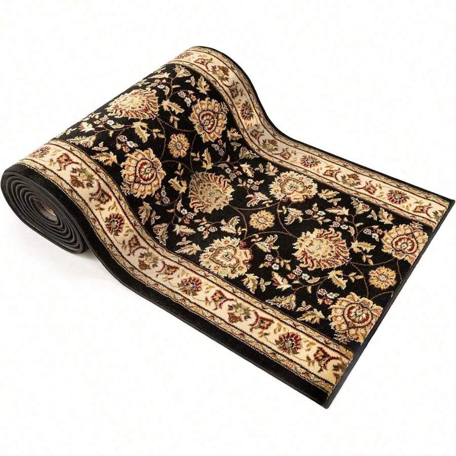 Size Hallway Runner- Choose Your Length - Sultan Sarouk Black Oriental ...