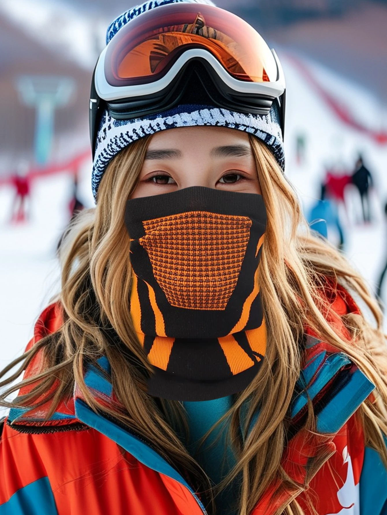 Customized Knitted Neck Gaiter With Logo, 1pc Customized All-Season ...